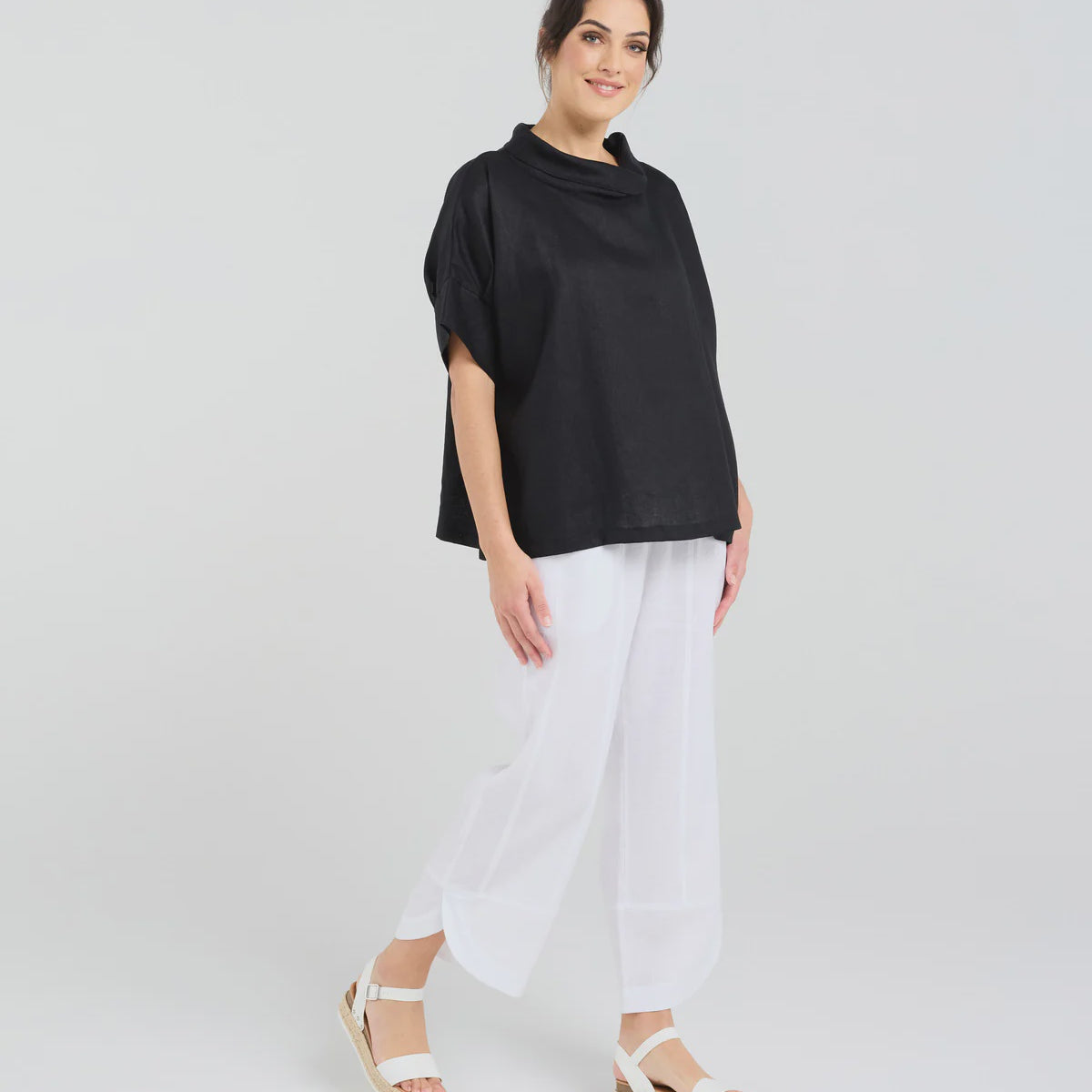 Blackstone Claire Soft Roll Neck Top | Black – Deluxe Greytown NZ