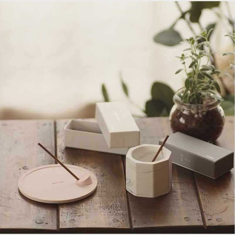 Incense Stand Set Round Pink – Deluxe Greytown NZ