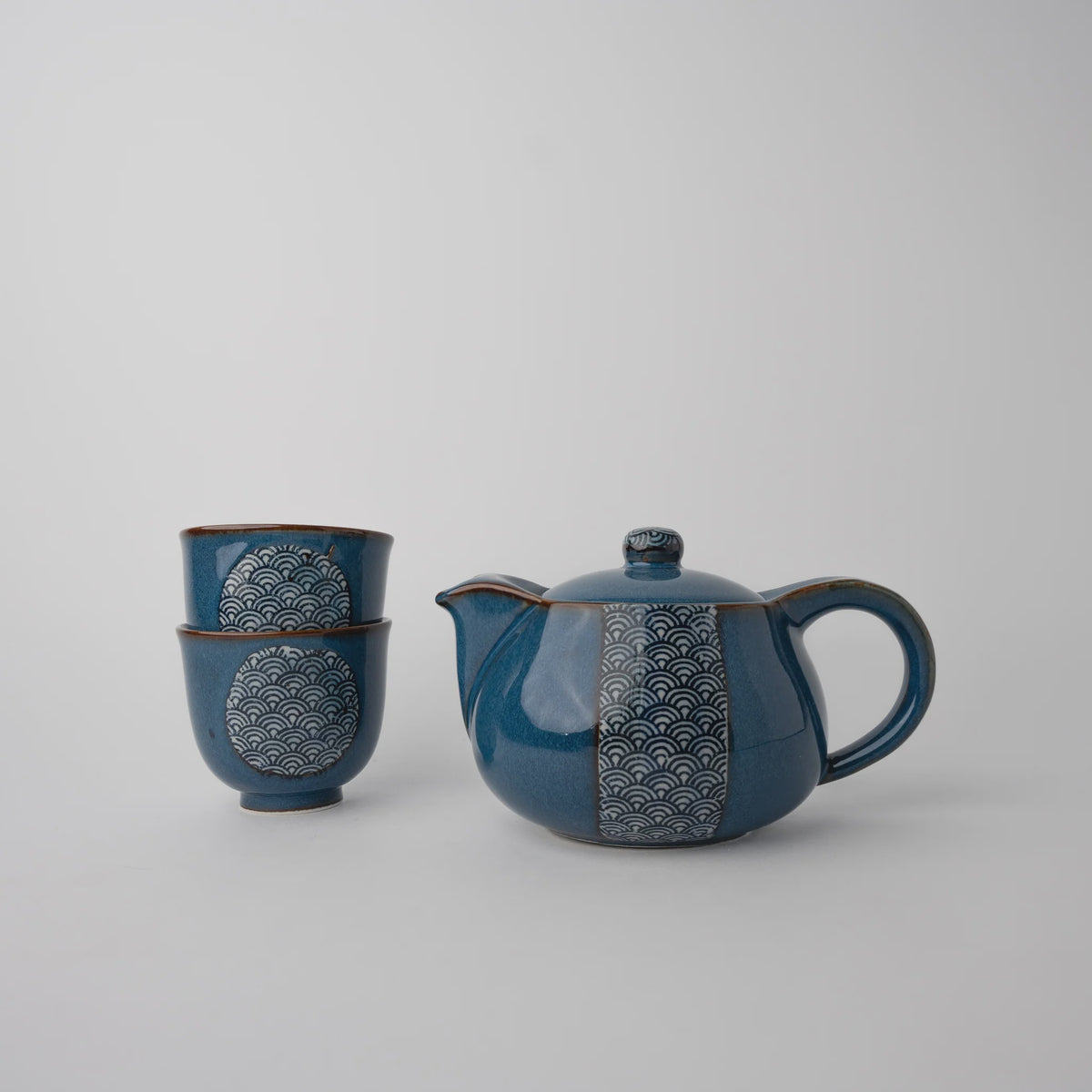 Japanese Blue Wave Tea Set – Deluxe Greytown NZ