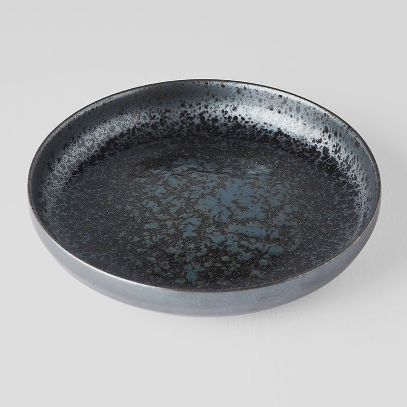 Japanese High Rim Plate | Black Pearl – Deluxe Greytown NZ