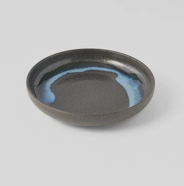 Japanese High Rim Plate | Blue Blur – Deluxe Greytown NZ
