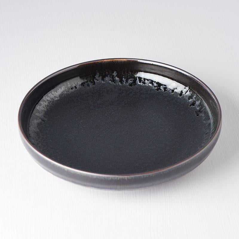 Japanese High Rim Plate | Matte & Shiny Black – Deluxe Greytown NZ