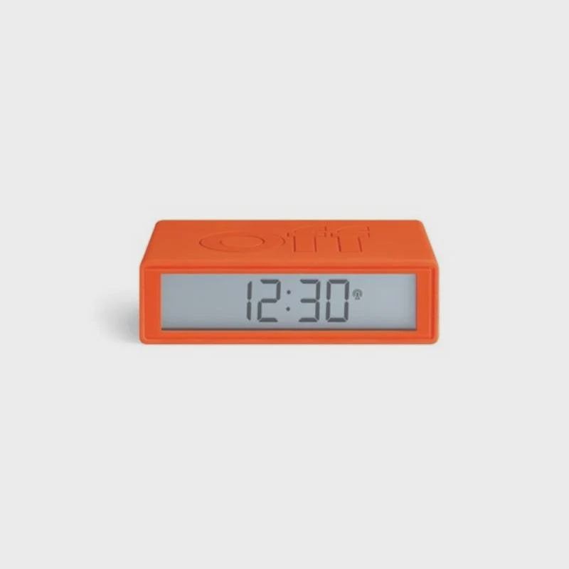 Lexon Classic Flip Alarm Clock | Orange – Deluxe Greytown NZ