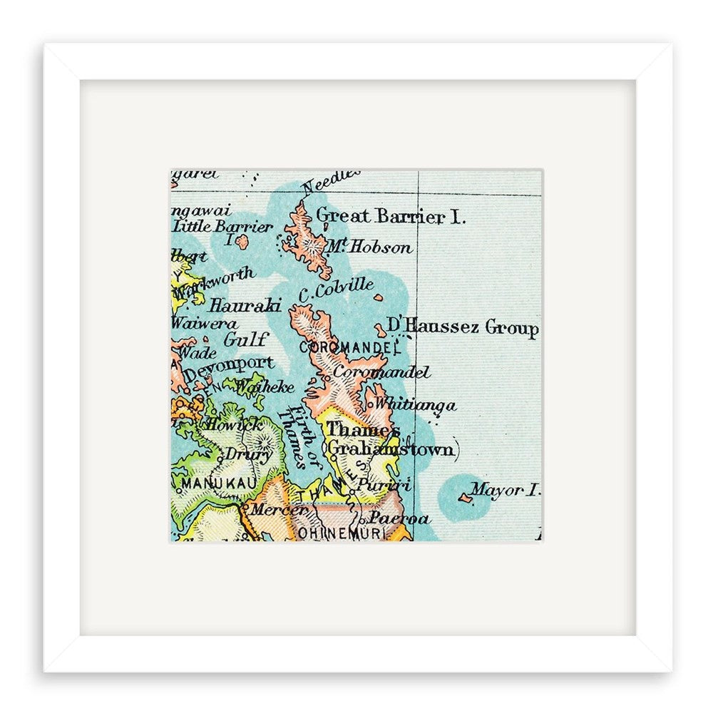 Vintage Map Print | Coromandel – Deluxe Greytown NZ