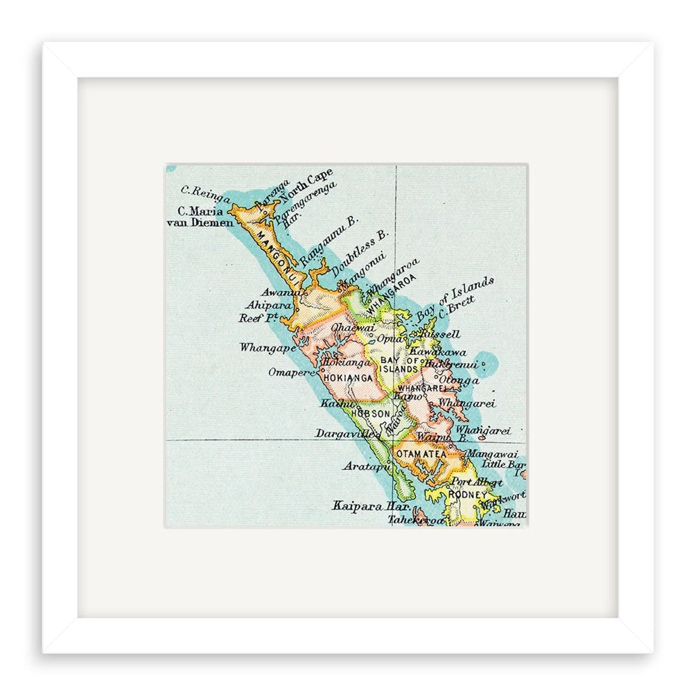 Vintage Map Print | Northland – Deluxe Greytown NZ